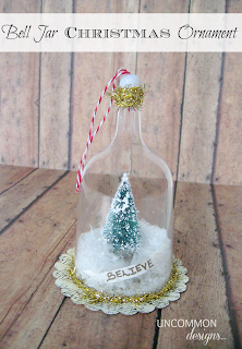 Crafts with Jars: DIY Bell Jar Christmas Ornament