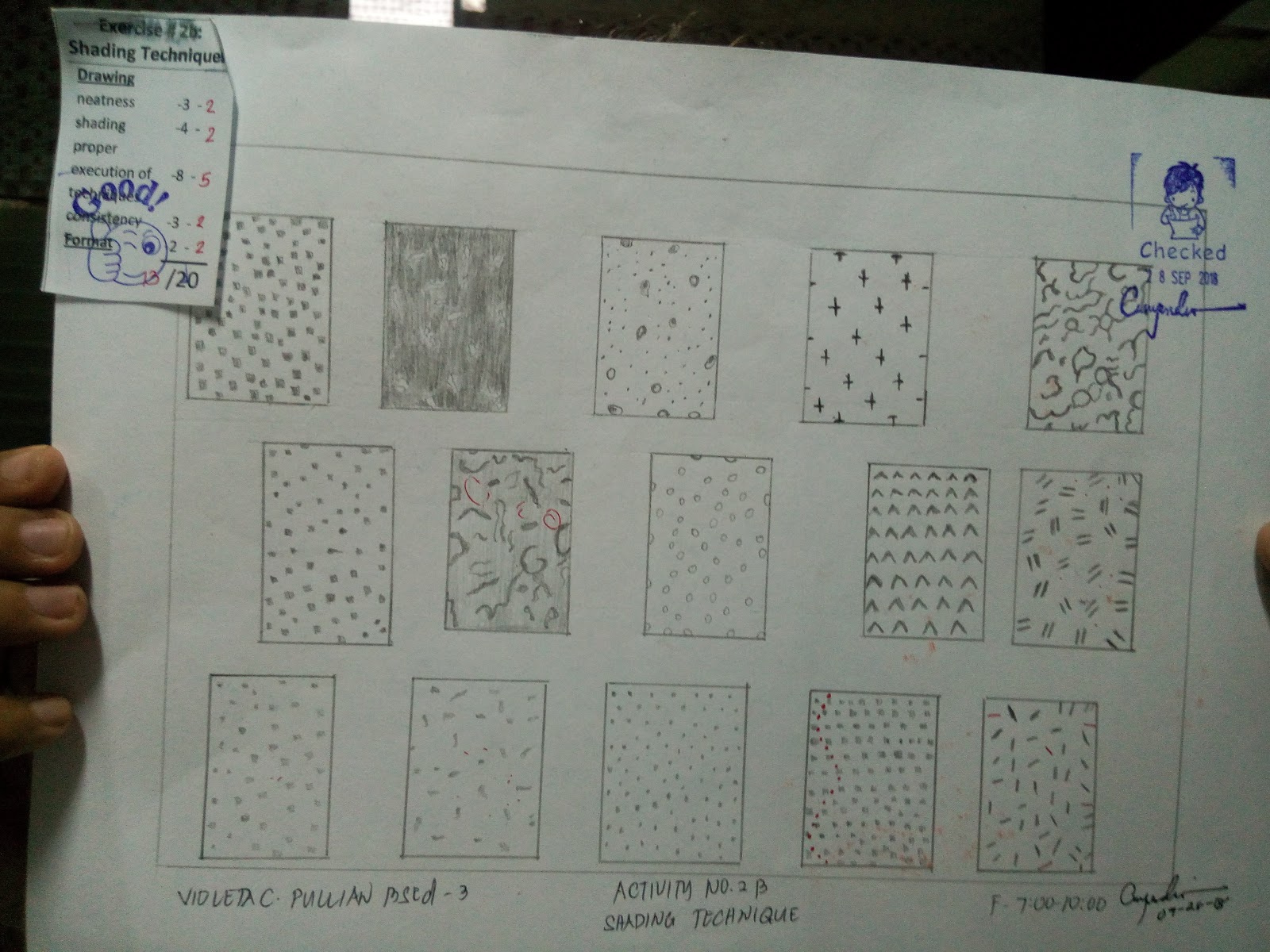 Exercise # 2a and 2b Shading Technique