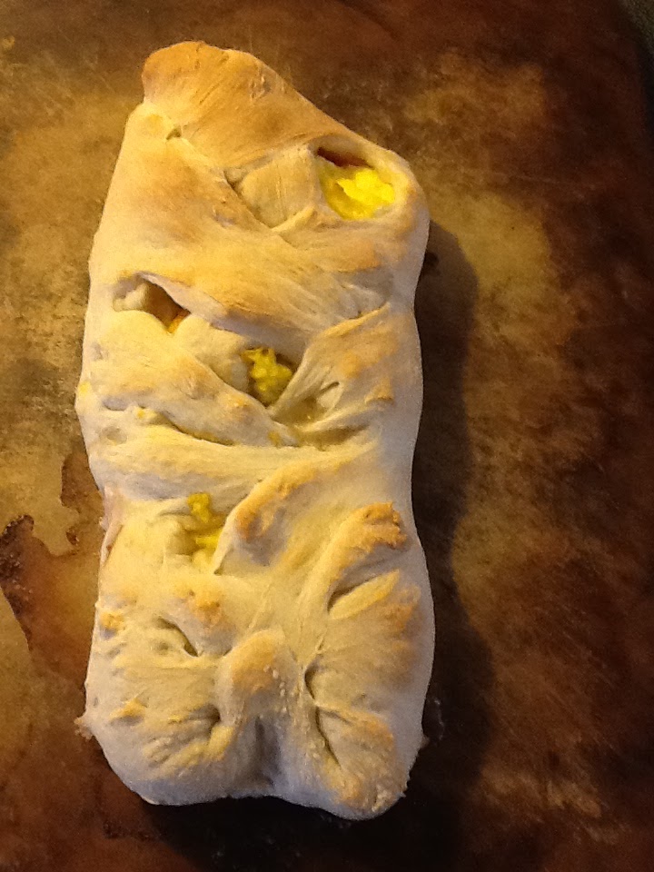 On Aunt Mildred's Porch: Ham, Egg and Cheese Braid