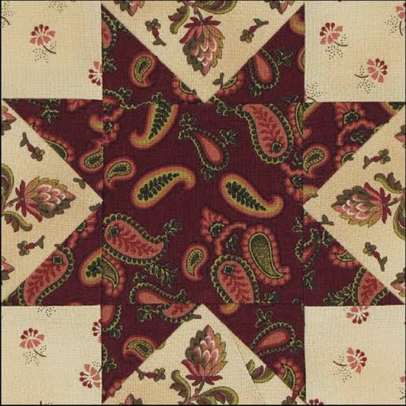 Civil War Quilts: Stars in a Time Warp 16: Paisleys