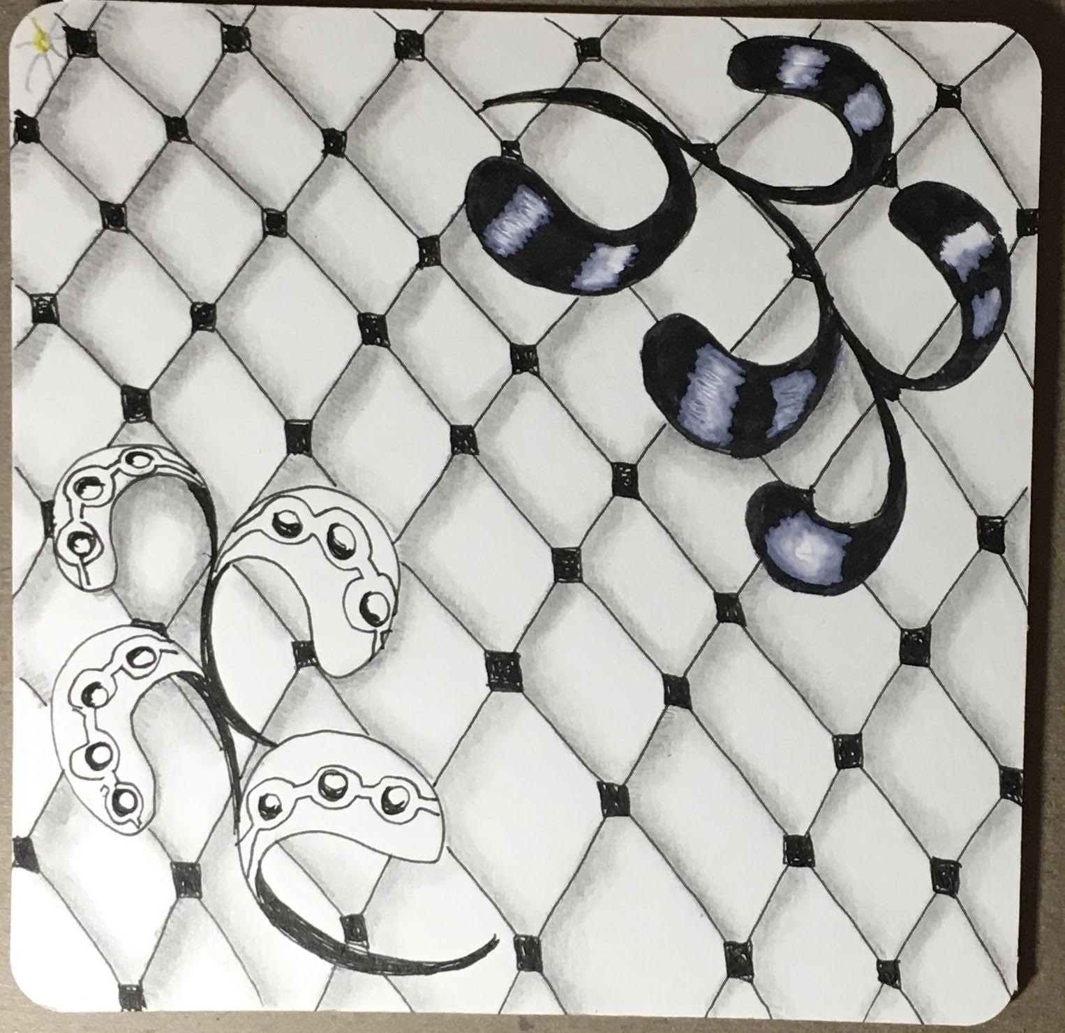 Tickled To Tangle: "It's a String Thing" #194 Tiles