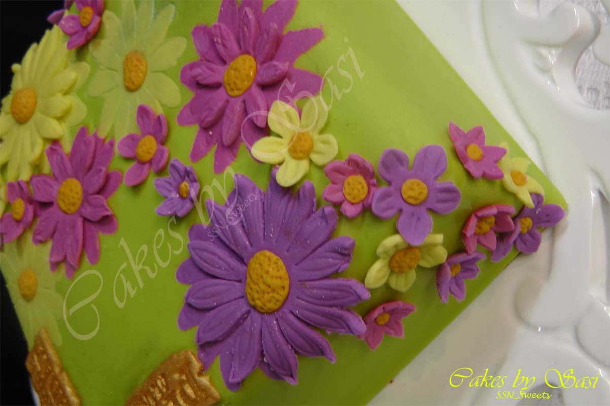 My creations so far...: Quick Spring Themed Birthday Cake