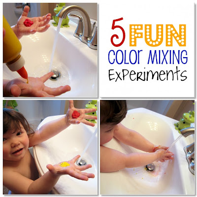 5 Fun Color mixing Experiments for Preschool Kids • B-Inspired Mama