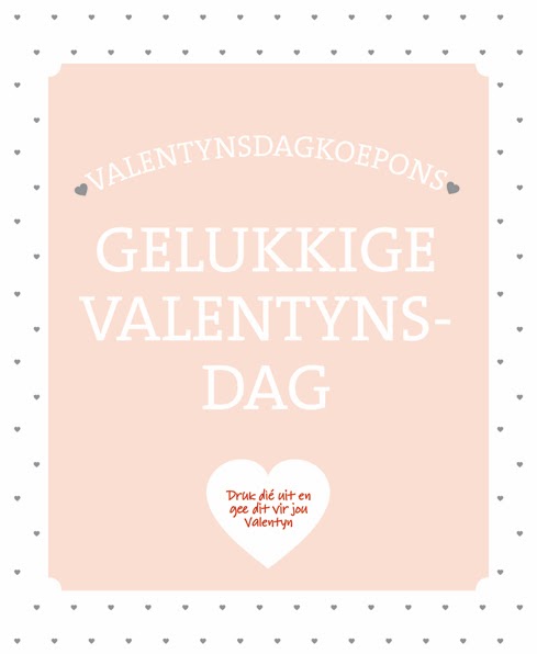 In en om die huis: Liefdeskoepons vir Valentynsdag