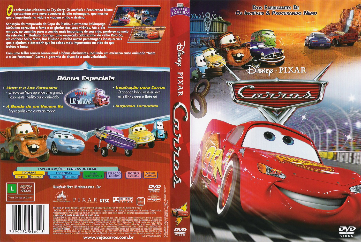 Cars 2006 Dvd Movie Menus