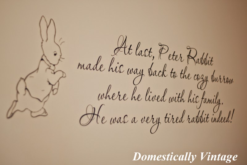 Domestically Vintage: Beatrix Potter Nursery Reveal ~ Part 1