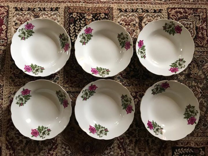 Ezany Galleria...: FOR SALE : PINGGAN LAUK DAN PINGGAN MAKAN BUNGA KANGKUNG