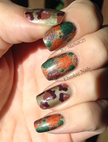 ehmkay nails: Acorn Nail Art with Autumn Dotticure
