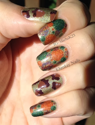 ehmkay nails: Acorn Nail Art with Autumn Dotticure
