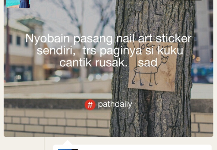 Cara Membuat Postingan Path Daily | Lindaleenk -Little Part of My Life