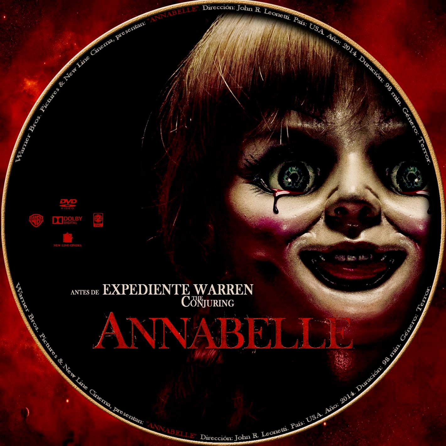 PB | DVD Cover / Caratula FREE: ANABELLE - CD COVER 2014 ESPAÑOL
