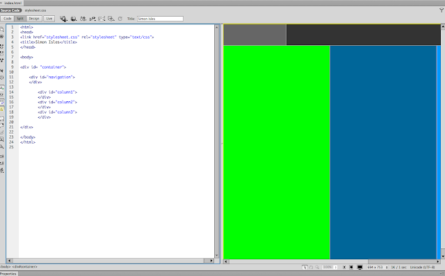 Design Practice Design For Web Dreamweaver And Codes Two