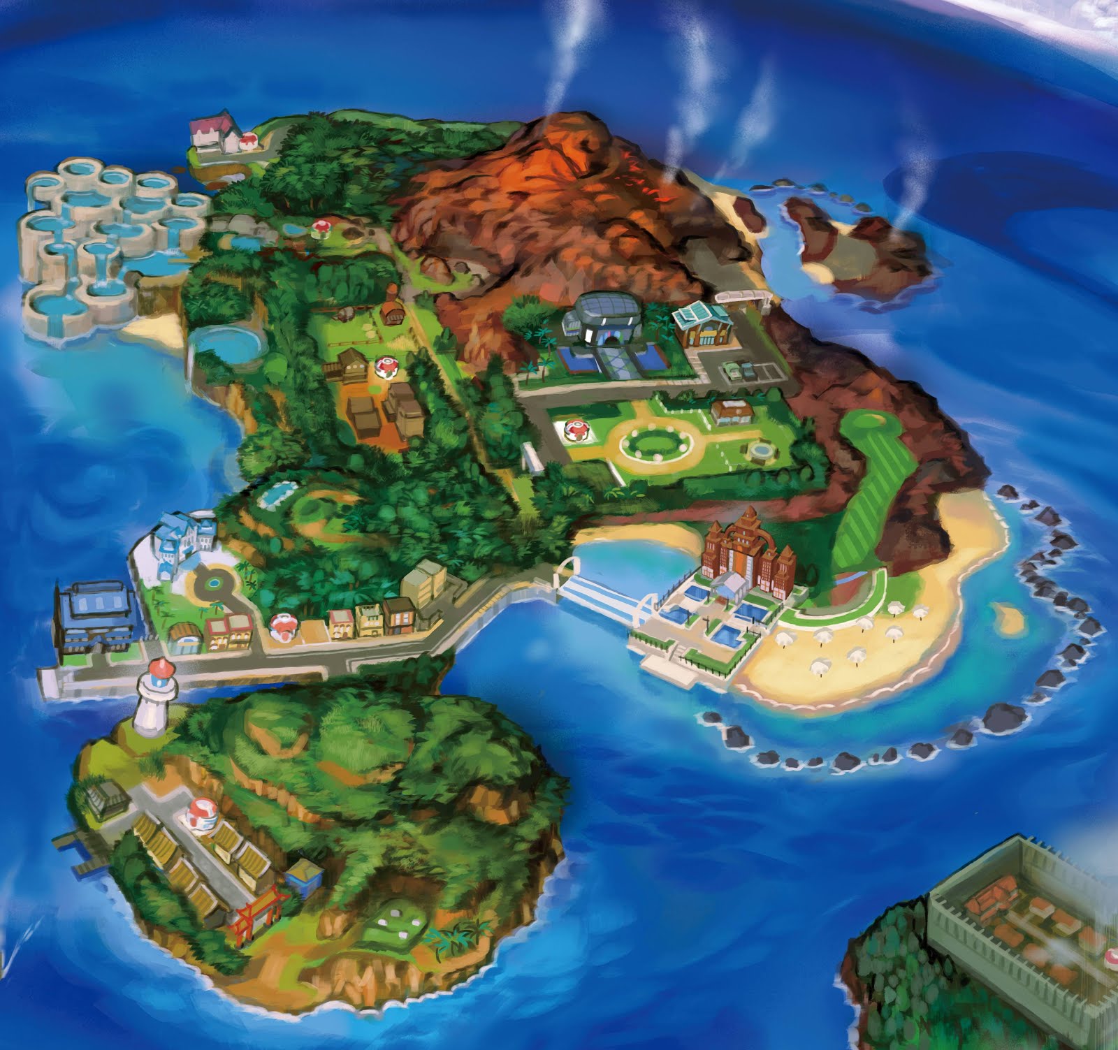 Mapa de Alola em Alta Qualidade ~ PMD || Acervo de Imagens de Digimon e ...