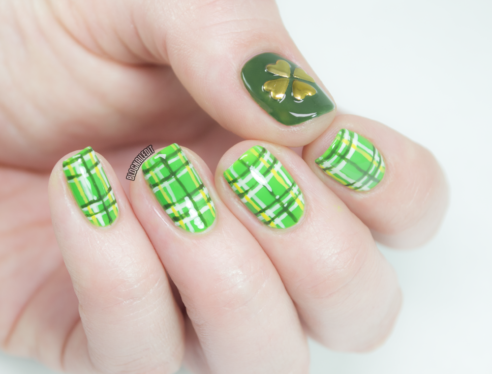 Irish Tartan - Nailed It | The Nail Art Blog