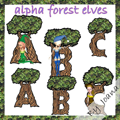 O Sotão da Joana: Alfabeto elves