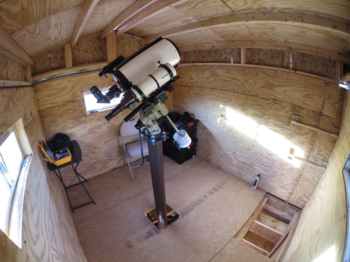 Blue Star Observatory & Cabin: Building the Observatory