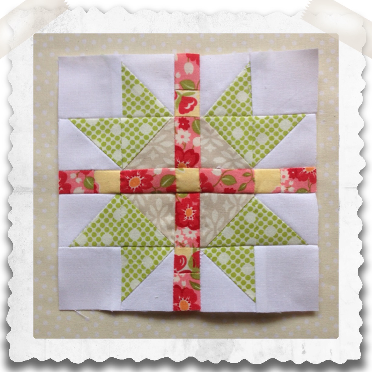 Chatelaine- Free BOW Sampler Quilt Block 43 - Threadbare Creations