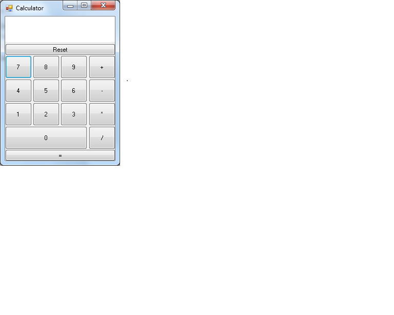 My C# calculator
