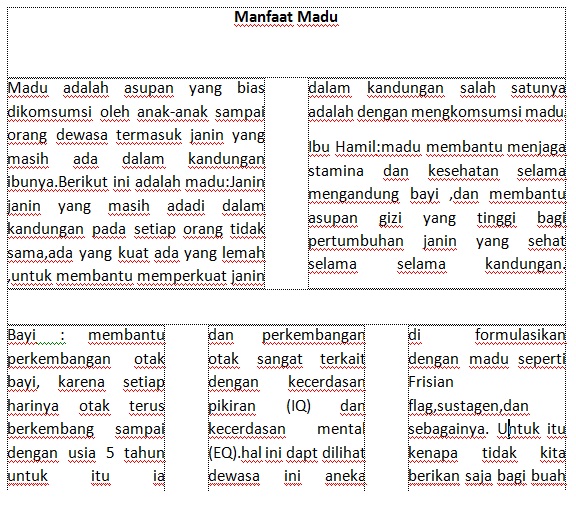 NubiKompi: FORMAT COLUMN / FORMAT KOLOM KORAN