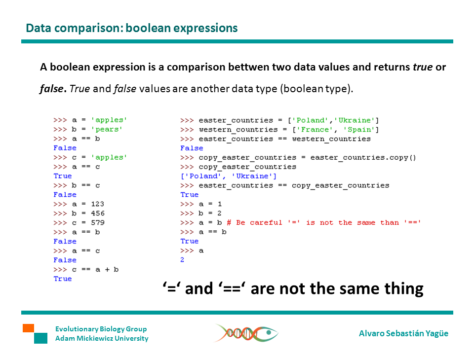#!/perl/bioinfo: Curso de Python para biólogos - Lección 3. Data ...
