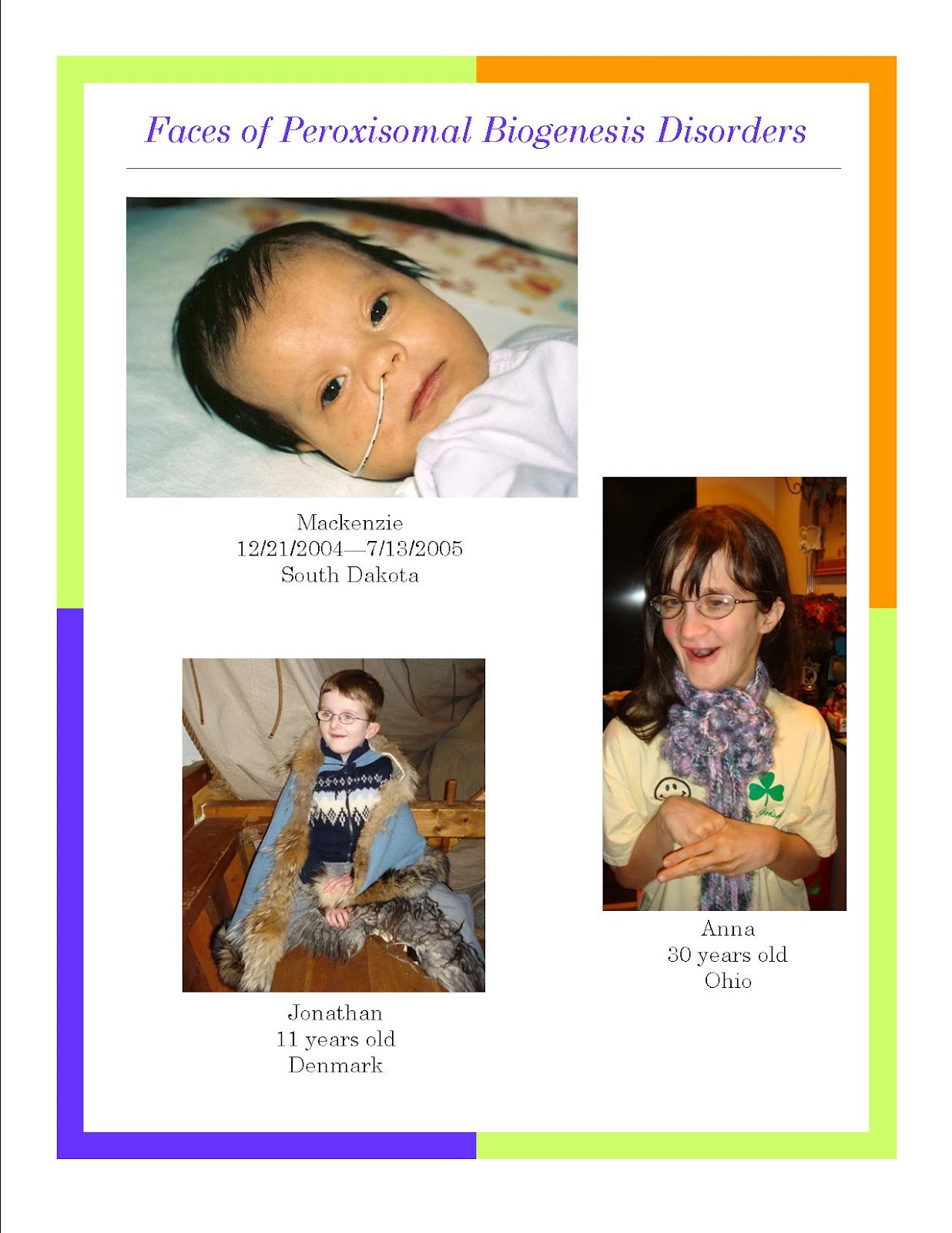 Faces of Peroxisomal Biogenesis Disorders