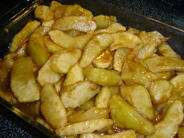 The Cooking Food By Microwave: Microwave Scalloped Apples