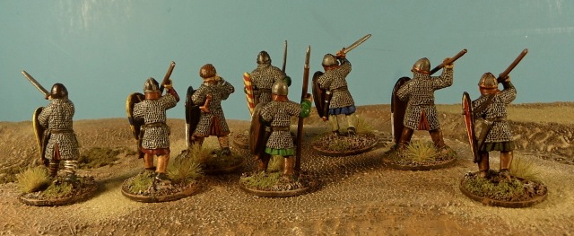 Analogue Hobbies: From JohnM: 28mm Dark Age Flemish Mercenaries (48 points)