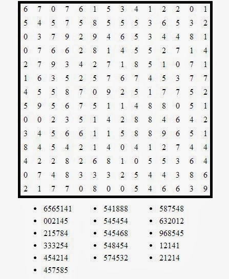 IMAGENES DE SOPA DE NUMEROS - Imagui