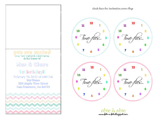 Fête à Fête: "Time Flies" Rainbow Collection Hot off the Press :-)