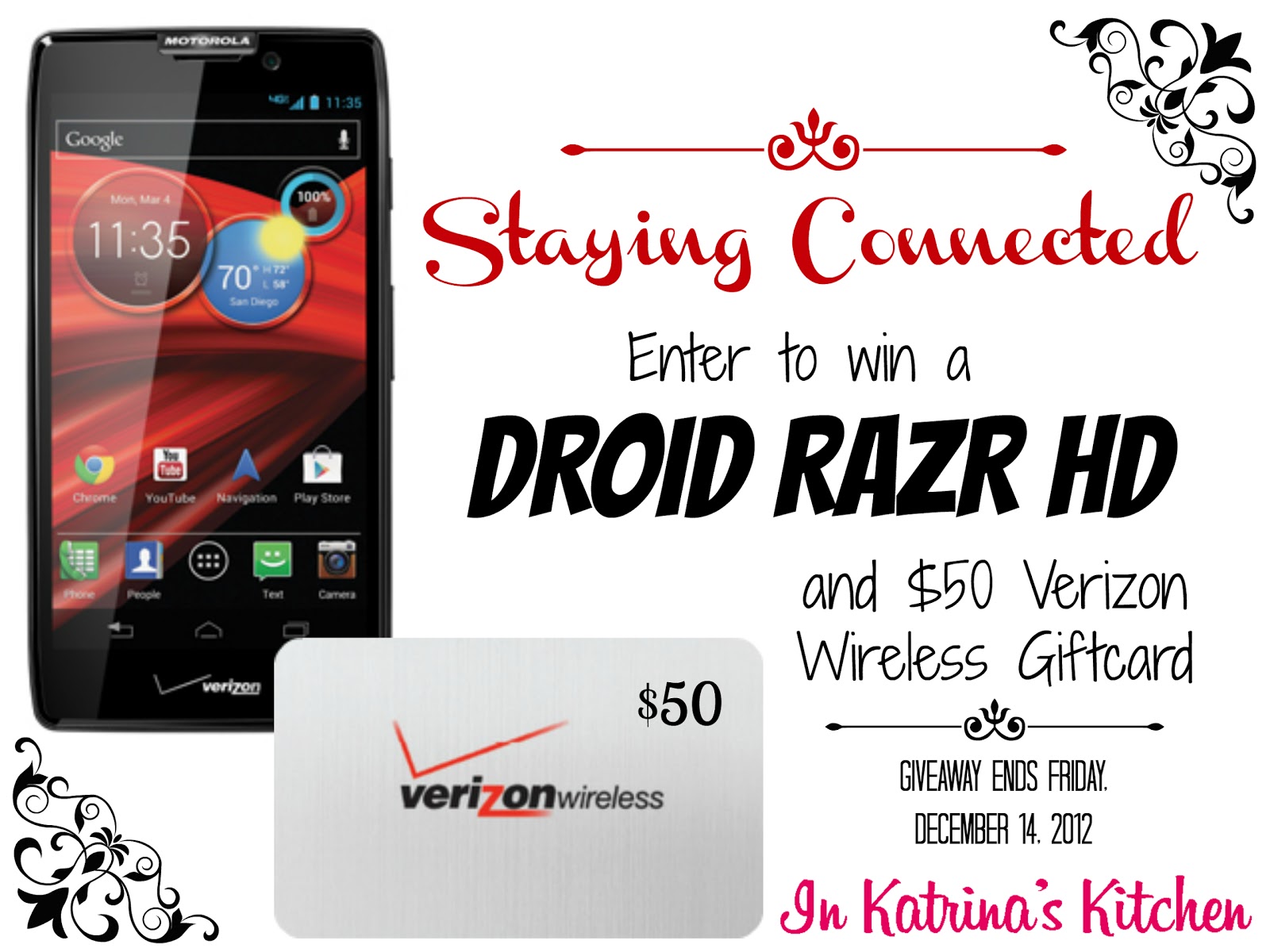 Droid RAZR HD Giveaway | In Katrina's Kitchen