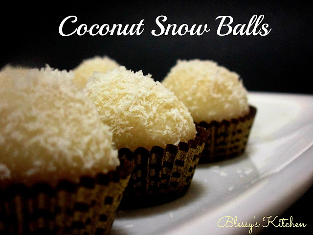 Blessy's Kitchen: Coconut Snow Balls