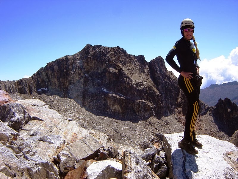 En La Cima ... Rosa Westermeyer: Pico Bonpland 4880 msnm