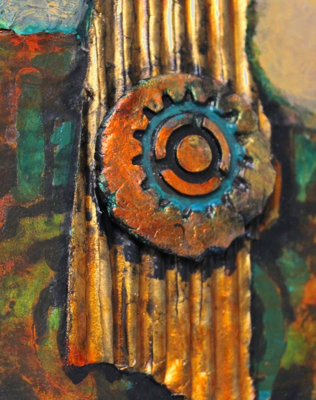 Mixed Media Artists International: Abstract Mixed Media Art "Medallion ...