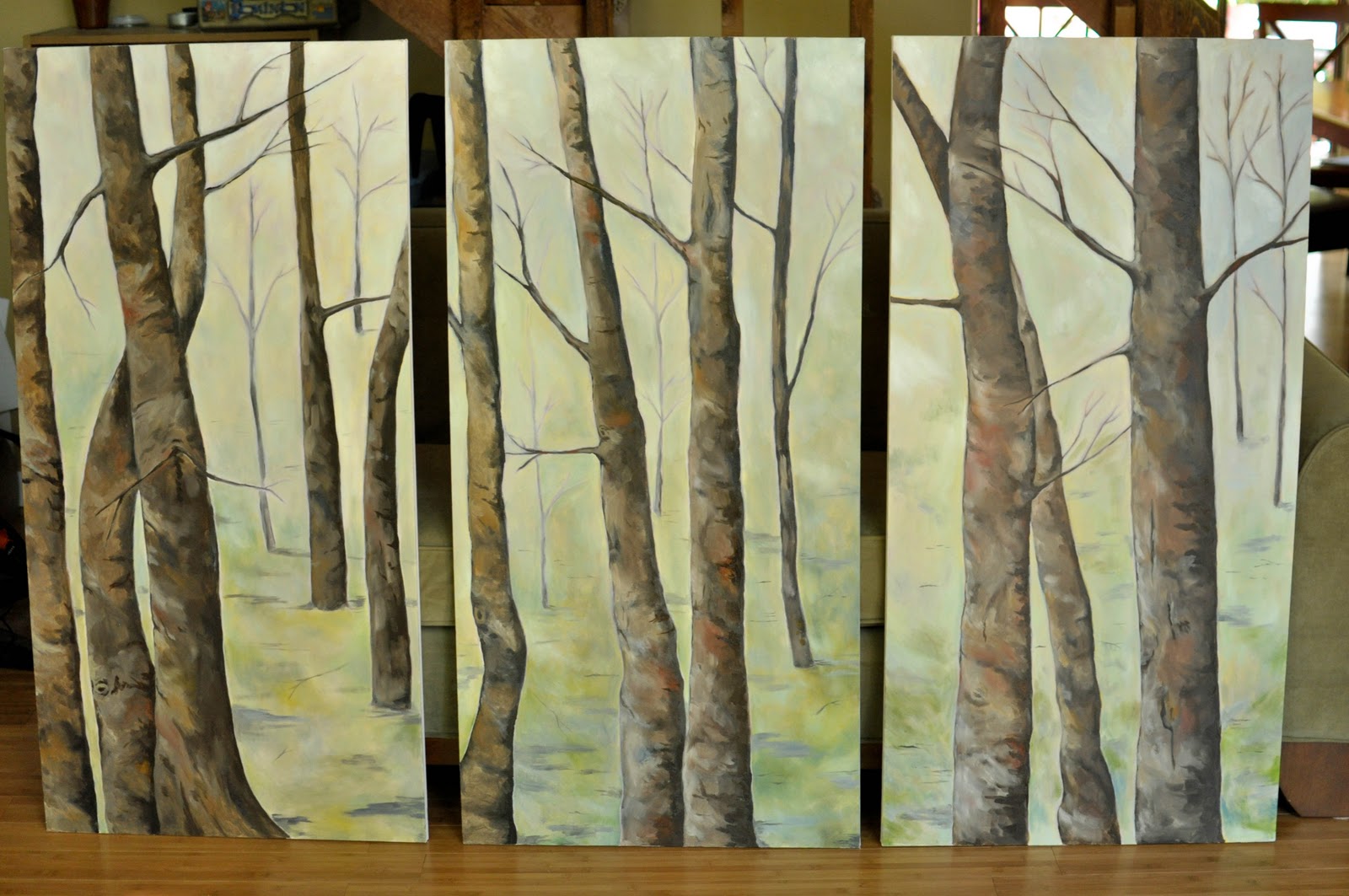 Rustic Modern: Tree Triptych