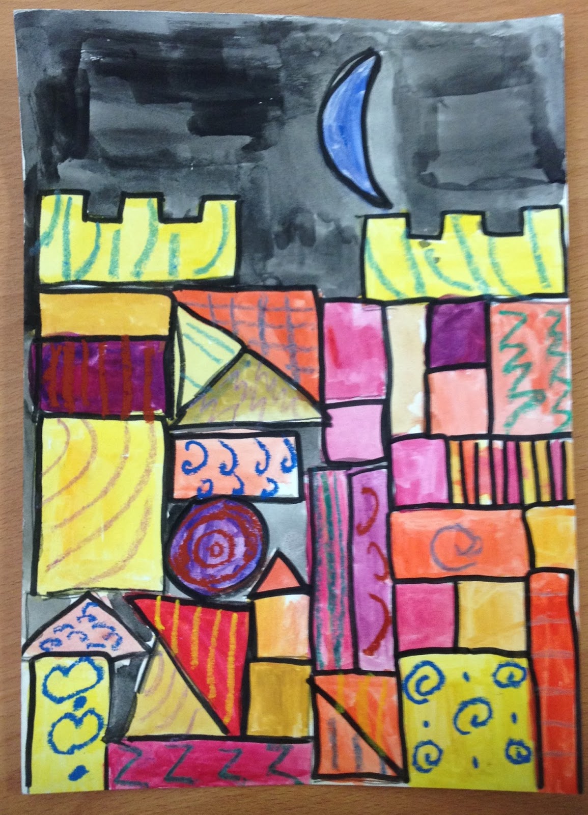 NorthEastArts: Paul Klee,Castle and Sun- Primary Art