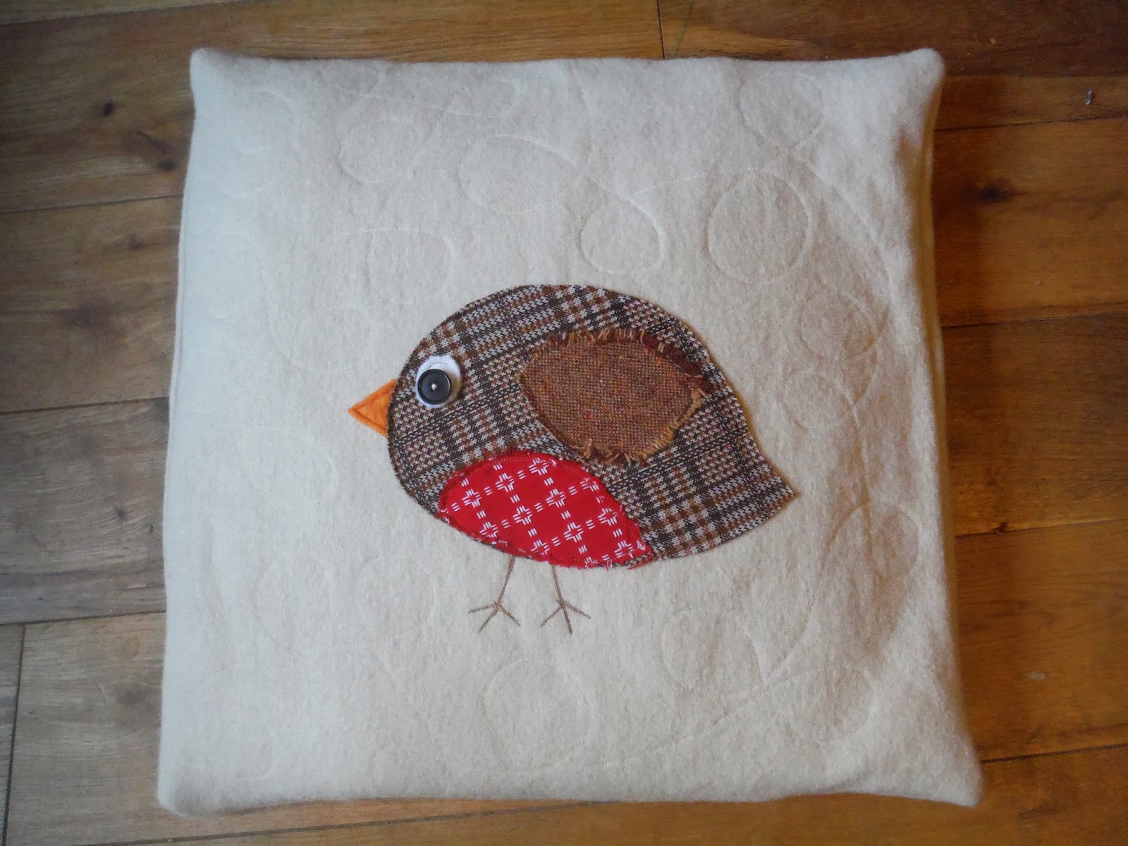 Wonky Patchwork: Robin Cushion