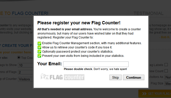 cara menggunakan flag counter pada blog | Materi Pendidikan