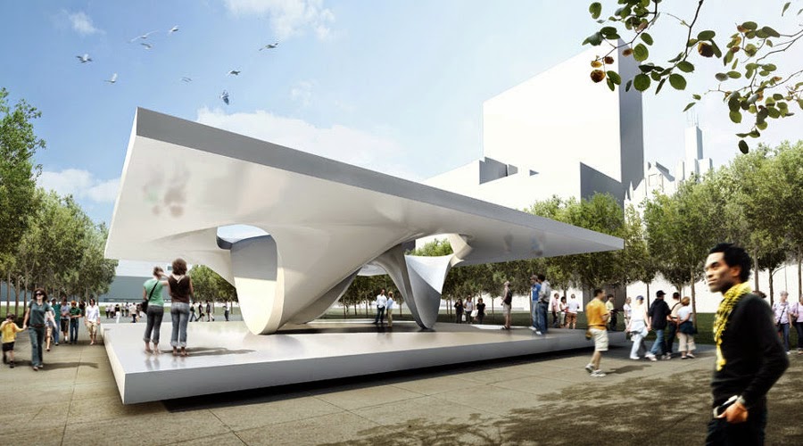 Two Pavilions in New York City and Chicago by UNStudio