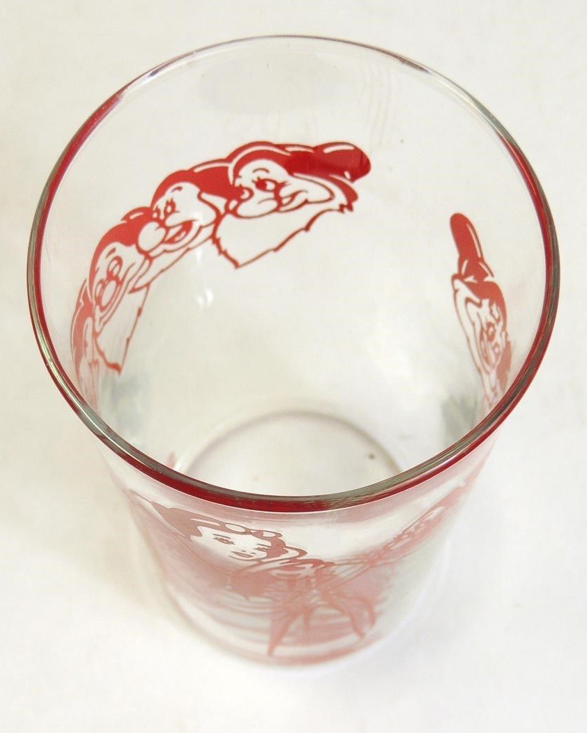 Filmic Light - Snow White Archive: Red "Disney Classics" Dairy Glass