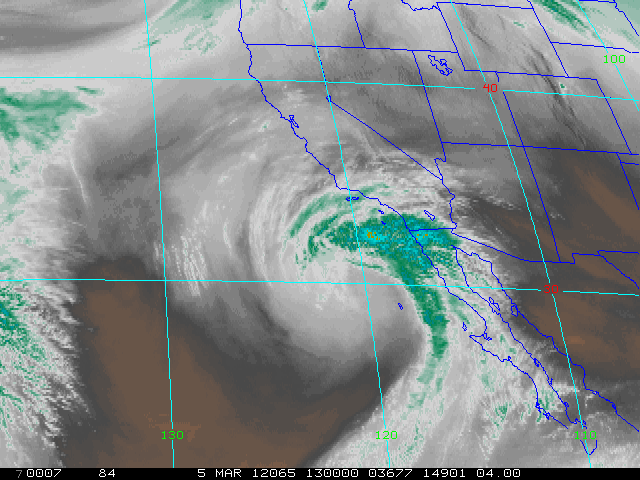 MADWEATHER: Upper-level Short-wave Trough Moving Ashore