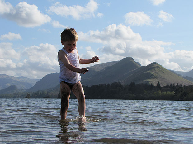 Slavenka & Obi: A giant child emerges from Lake Derwent, Cumbria By ...