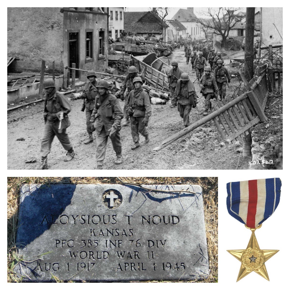 WW2 Fallen 100: WW2 Fallen - Silver Star hero Aloysious Noud, 76th ...