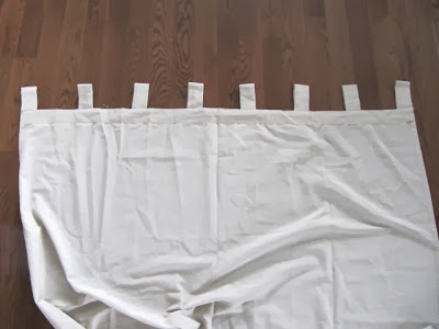 Sew Many Ways...: How to Turn Tab Top Curtains to Back Tab Curtains...