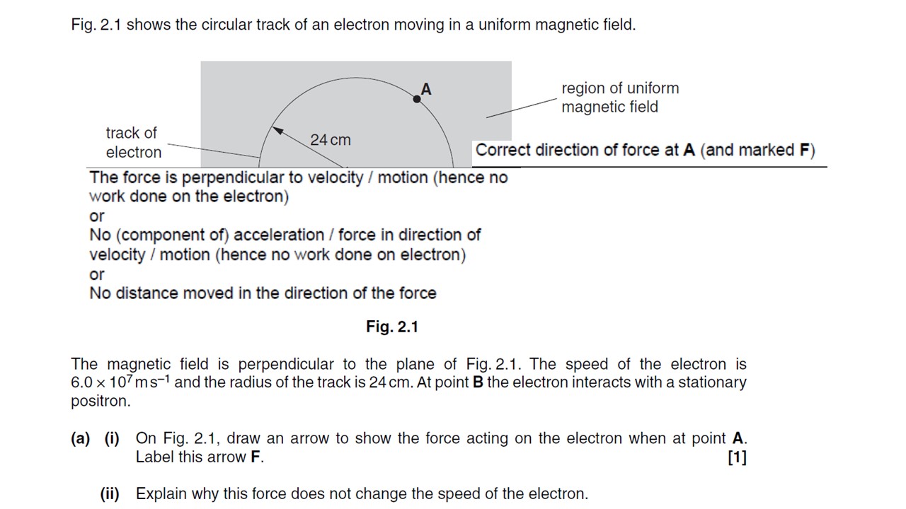 A Level Homework and Answers: Magnetic Fields questions
