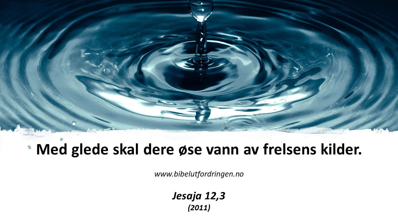 Bibelutfordringen: Jesaja 12,3