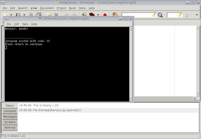 Raspberry Pi Python Adventures: Python sur Raspberrypi 01