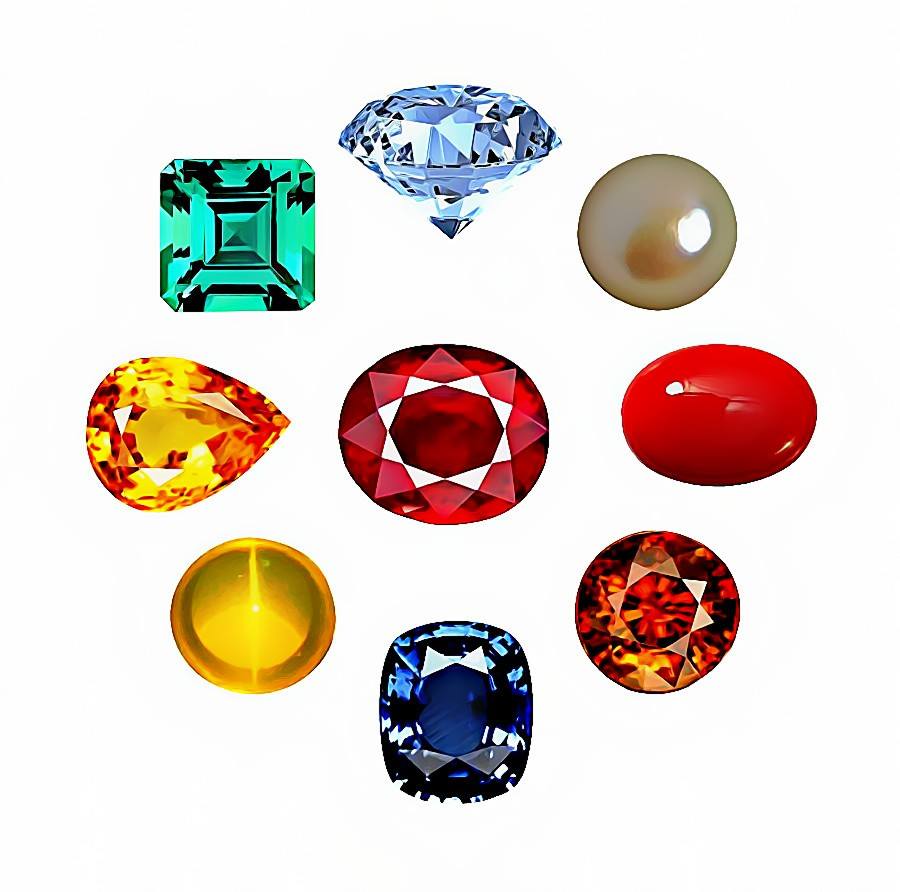 NINE GEMSTONE (NAVARATNA)BENEFITS:
