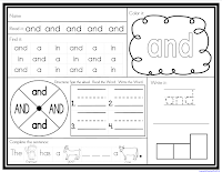 Teachers R US: High Frequency Word Find, Write, and Read List A Bundled