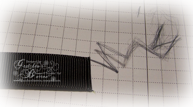 Stamping 411: How to ... Fray Ribbon!