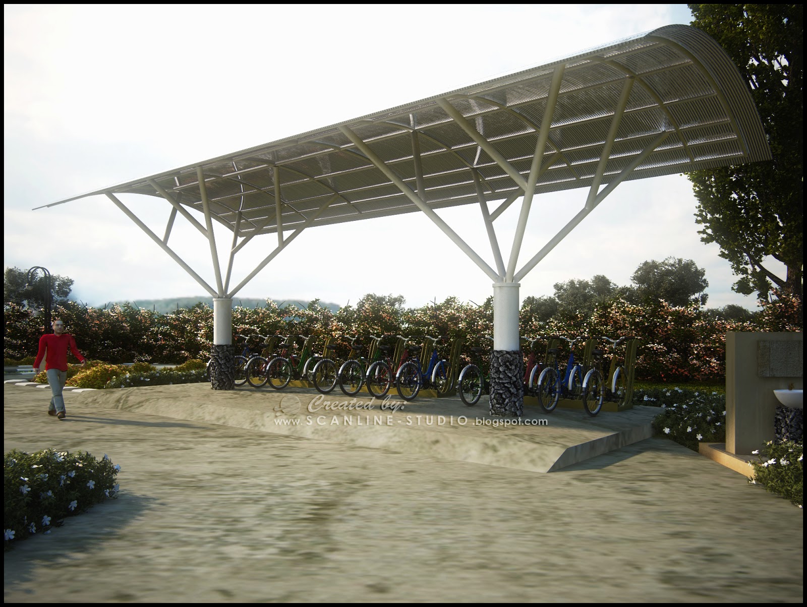 Scanline Art Gallery: DESAIN TAMAN RTH GUNUNG KIDUL